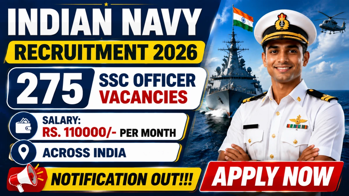 Indian Navy SSC Officer Recruitment 2026 Jun 2027